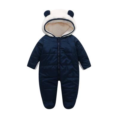 Cina Aspetti per spedire la tuta solida del vello del modello della marina globale calda del cotone del neonato del pagliaccetto dell'inverno dei bambini del bambino in vendita