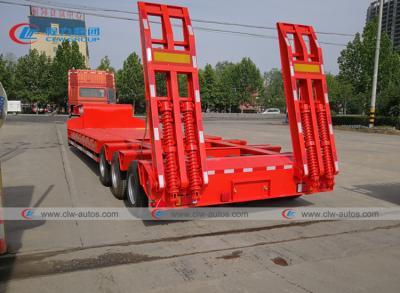 China 3 Lines 6 Axles Low Loader Lowboy Lowbed Semi Trailer 100T 120T For Excavators for sale