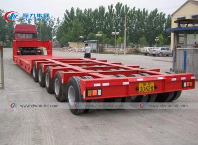 China 3 Lines 6 Axles Low Loader Lowboy Lowbed Semi Trailer 100T 120T For Excavators for sale
