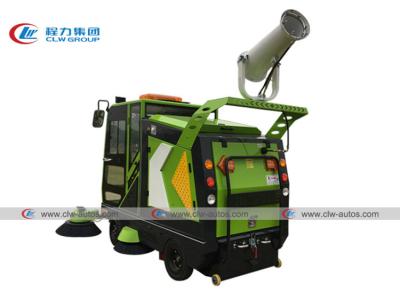 China Electric Community Road Sweeper Vehicle 4 Wheels 5 Brushes With Fog Cannon for sale