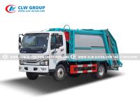 China Dongfeng 6CBM Rear Loader Compressed Garbage Truck 4x2 8000kg GVW for sale