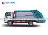 China Dongfeng 6CBM Rear Loader Compressed Garbage Truck 4x2 8000kg GVW for sale