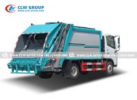 China Dongfeng 6CBM Rear Loader Compressed Garbage Truck 4x2 8000kg GVW for sale