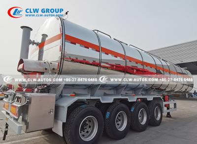 China 40 CBM Asphalt Transport Semi Trailer Bitumen Emulsion Delivery Tanker for sale