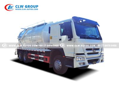 China HOWO Sewer Suction Vacuum Waste Collection Tanker 16cbm for sale