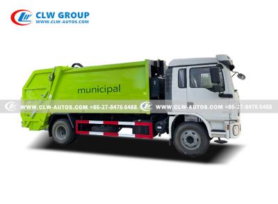 China Shacman Rear Tipping Compressed Garbage Truck Customized 14cbm for sale