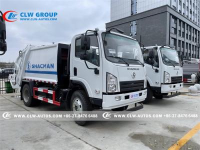China Shacman X9 8000liters 8-10cbm compression garbage truck for sale