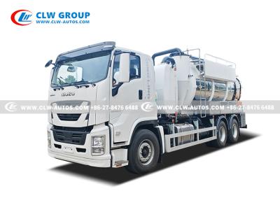 China Isuzu Giga 6x4 Vacuum Suction Truck for High-Pressure Flushing Blockage Removal and Fast Extraction of Sludge and Debris for sale