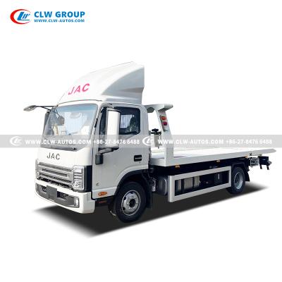 China JAC 4-Ton Flatbed Recovery Truck with Efficient Recovery Performance and Corrosion-Resistant Construction for sale