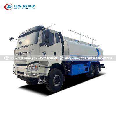 China FAW J6P 6x6 390HP 25,000 Liter Fuel Delivery Truck with All-Wheel Drive for Off-Road Fuel Transport for sale