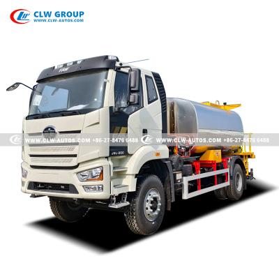 China FAW J6L 350HP 12000L 4X2 Intelligent Asphalt Distributor Truck with Thermal Oil Heating System for sale