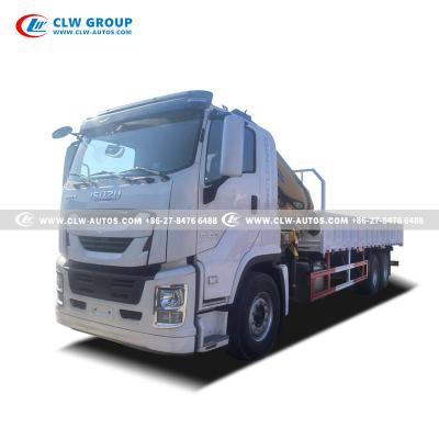 China Isuzu FVZ 300HP 10-Ton Knuckle Boom Crane Truck with Integrated Transport and Lifting for Construction and Logistics for sale