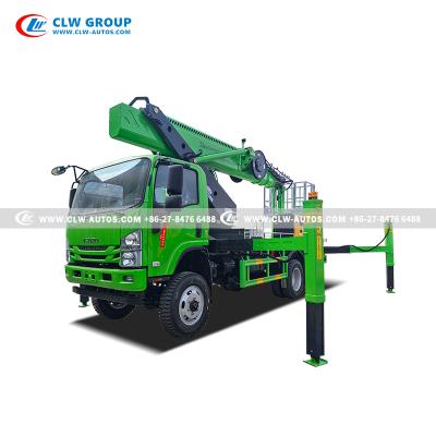 China ISUZU 700P 4x4 AWD 190HP 33m Telescopic Boom Lift Truck Aerial Work Platform for sale