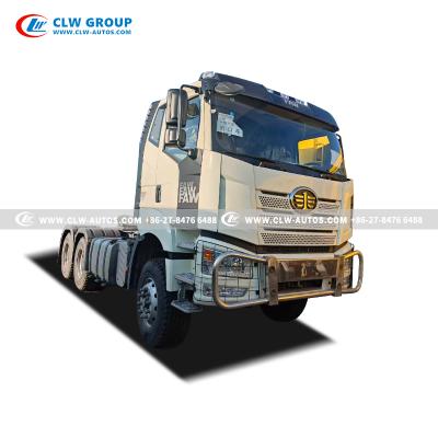 China FAW J6P 6x4 Tractor Head with 420-550 HP Engine and Air-Suspended Sleeper Cab for Heavy-Duty Prime Mover Applications for sale