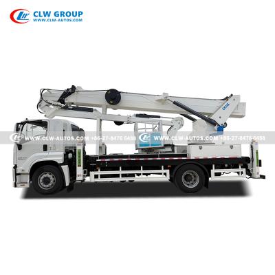 China ISUZU GIGA 34-Meter Aerial Work Truck with Dielectrically Insulated Bucket and 360-Degree Continuous Rotation for sale
