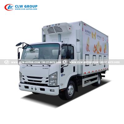 China Isuzu KV100 4.2-Meter Insulated Chick Transport Truck with Precision Temperature Control and Hydraulic Tailgate for sale