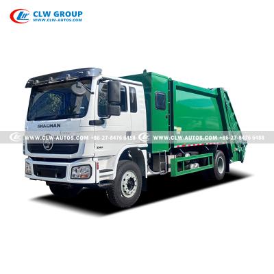 China Shacman L3000 4×2 Compactor Garbage Truck with 210 HP Engine, Integrated Crew Cabin, and High Compression Performance for sale