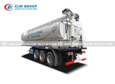China 60m³ Aluminum Alloy Bulk Feed Tank Trailer with Electric Screw Conveyor for High Efficiency Feed Hauling for sale