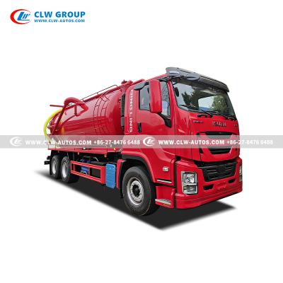 China ISUZU 6x4 Sewage Suction Truck with 15-20m³ Tank and Water Cycle Suction Pump for Efficient Waste Management for sale
