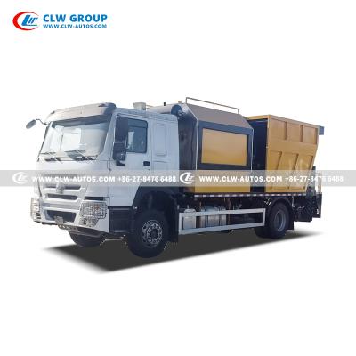 China Sinotruk HOWO 4x2 Synchronous Chip Sealer with PLC Control and Large Insulated Asphalt Tank for Durable Pavement Preservation for sale