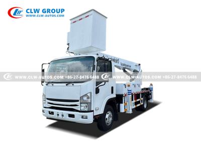 China Isuzu KV100 4x2 15-Meter Straight Boom Aerial Work Platform with 200kg Insulated Bucket for sale