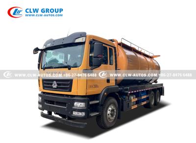 China Sinotruk HOWO TX 18m³ Combination Sewer Cleaning Truck with High-Pressure Jetting System and 6m Suction Depth for sale