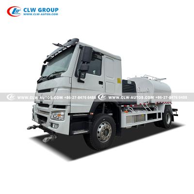 China SINOTRUK HOWO 300HP High Pressure Cleaning Truck with DENAIR Air Compressor and Carbon Steel Construction for sale