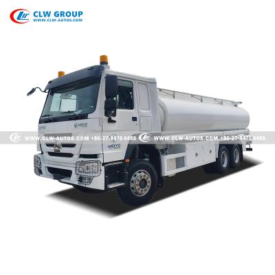 China Sinotruk HOWO 6x4 20,000L Fuel Tanker Truck with 340HP Diesel Engine and PTO-Driven Pump for Bulk Fuel Transport for sale