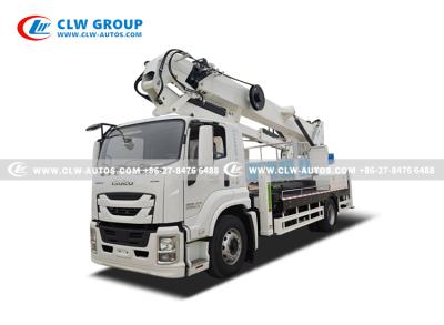 China ISUZU GIGA 34-Meter Insulated Aerial Work Truck with Dielectrically Insulated Bucket and Articulated Folding Arm for sale