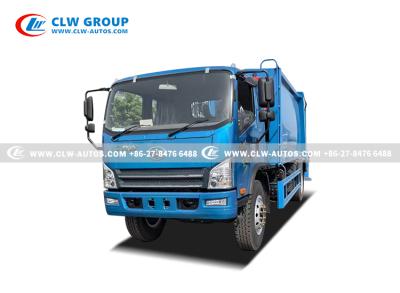 China FAW 4x2 14m³ Compactor Garbage Truck – Rear-Loading Waste Compactor with Q345 Steel Body & PLC Hydraulic Control for sale