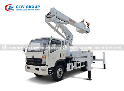 China HOWO 18m Insulated Boom Aerial Work Platform Truck with 45kV Insulation Handling Jib for sale