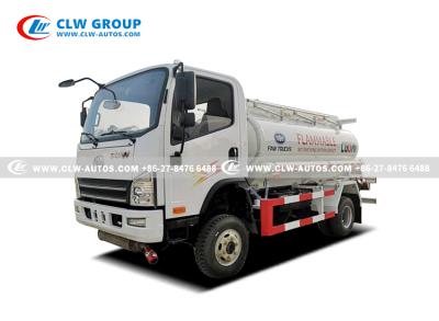 China FAW 5,000L Fuel Bowser – 4x2 Light-Duty Diesel Tanker with Carbon Steel Tank for Urban & Remote Refueling for sale