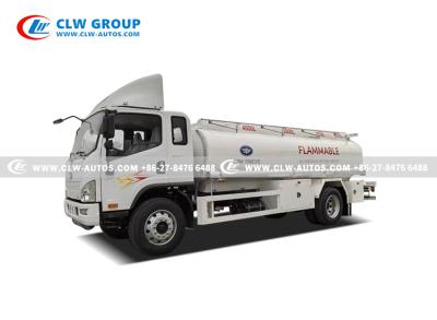 China FAW 4x2 Mini Fuel Tanker Truck with 3,000-5,000L Q235 Carbon Steel Tank and Euro II/III Diesel Engine for sale