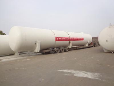 China ASME 200cbm Transporting Large Propane Tanks , SA516 Bulk Truck Fuel Tanks for sale