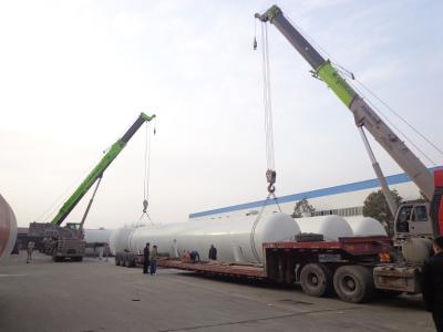 China ASME 200cbm Transporting Large Propane Tanks , SA516 Bulk Truck Fuel Tanks for sale