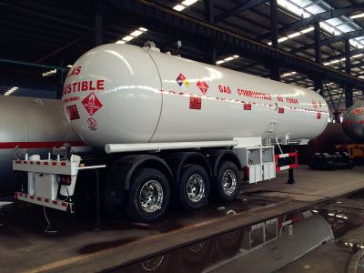 China De semi van de het Gastanker van Aanhangwagenlpg Vrachtwagen 14000Gal 54000 Liter in Halfronde Schotel beëindigt Tank Te koop