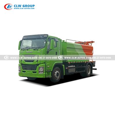 China ISUZU FTR 8m³ Vacuum Suction Truck with 205HP Euro VI Engine and Water Tank Heating System for sale