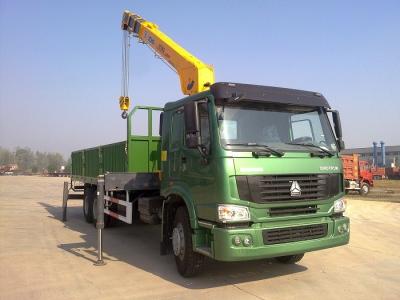 China 12 Tons XCMG Truck Mounted Telescopic Crane , Howo 10 Wheel High Up Truck Mounted Cranes for sale
