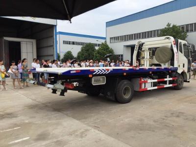 China FAW 4 Ton Emergency Wrecker Tow Truck 6.2 Meters Plate Towing Recovery for sale