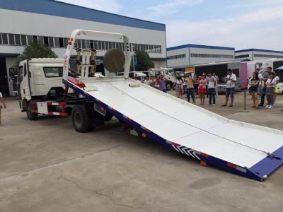 China FAW 4 Ton Emergency Wrecker Tow Truck 6.2 Meters Plate Towing Recovery for sale