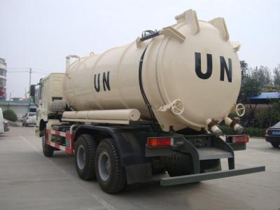 China Full Driving 12 Wheel UN Sewage Tanker Truck With Self Dumping System 10m3 To 12m3 for sale
