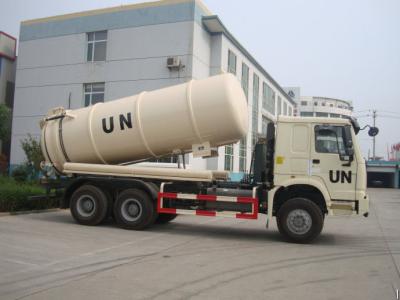 China Full Driving 12 Wheel UN Sewage Tanker Truck With Self Dumping System 10m3 To 12m3 for sale
