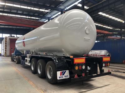 China 60cbm / 59.52cbm LPG Gas Tanker Truck Mobile Transport Semi - Trailer Truck for sale