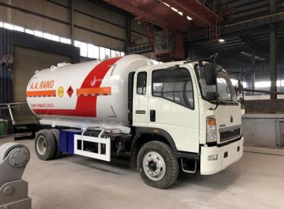 Cina Erogatore di riempimento dell'autocisterna del cilindro mobile del camion cisterna del gas di tonnellata GPL di HOWO 5 in vendita