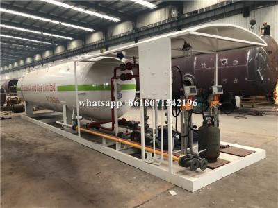 China 10 Tons Transporting Large Propane Tanks New Condition Gas Mobile Filling Station for sale