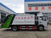 China Dongfeng 6CBM Rear Discharge Garbage Compactor Truck 102HP Diesel Euro II for sale