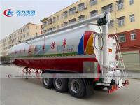 China 65m3 Electrical Hydraulic Driving Bulk Feed Trailer 3 Axles 40000kg GVW for sale