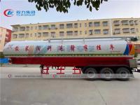 China 65m3 Electrical Hydraulic Driving Bulk Feed Trailer 3 Axles 40000kg GVW for sale