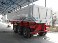 China ADR Standard 3 Axle Side Dump Semi Trailer 25m3 40 Ton Payload for sale