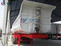 China ADR Standard 3 Axle Side Dump Semi Trailer 25m3 40 Ton Payload for sale